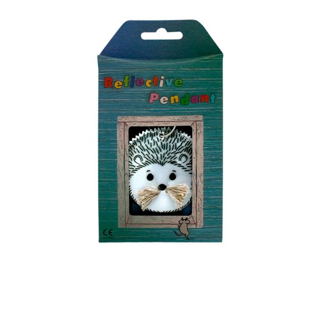 Reflective pendant with hedgehog design - Justin