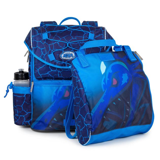 Schoolbag with cool dragon for primary school juniors| JEVA