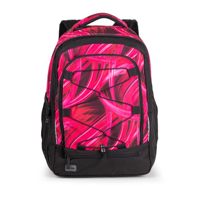 Pink backpack with space for laptop - Pink Lightning SURVIVOR